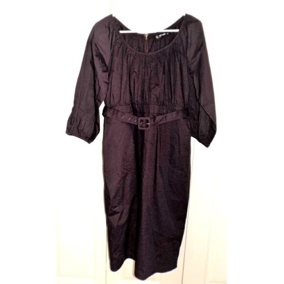 eshakti | Dresses | Eshakti L2 Burgundy 34 Raglan Sleeve Waisted Dr ...
